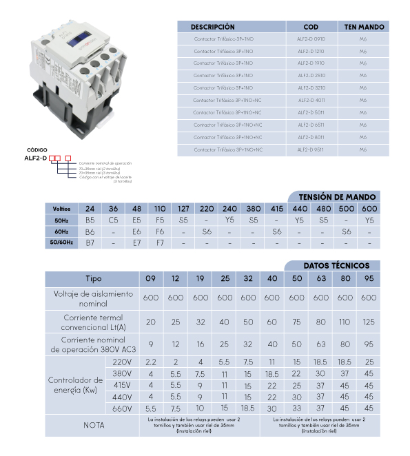 Contactor- Alpha ALF2-D | Stronger Electric